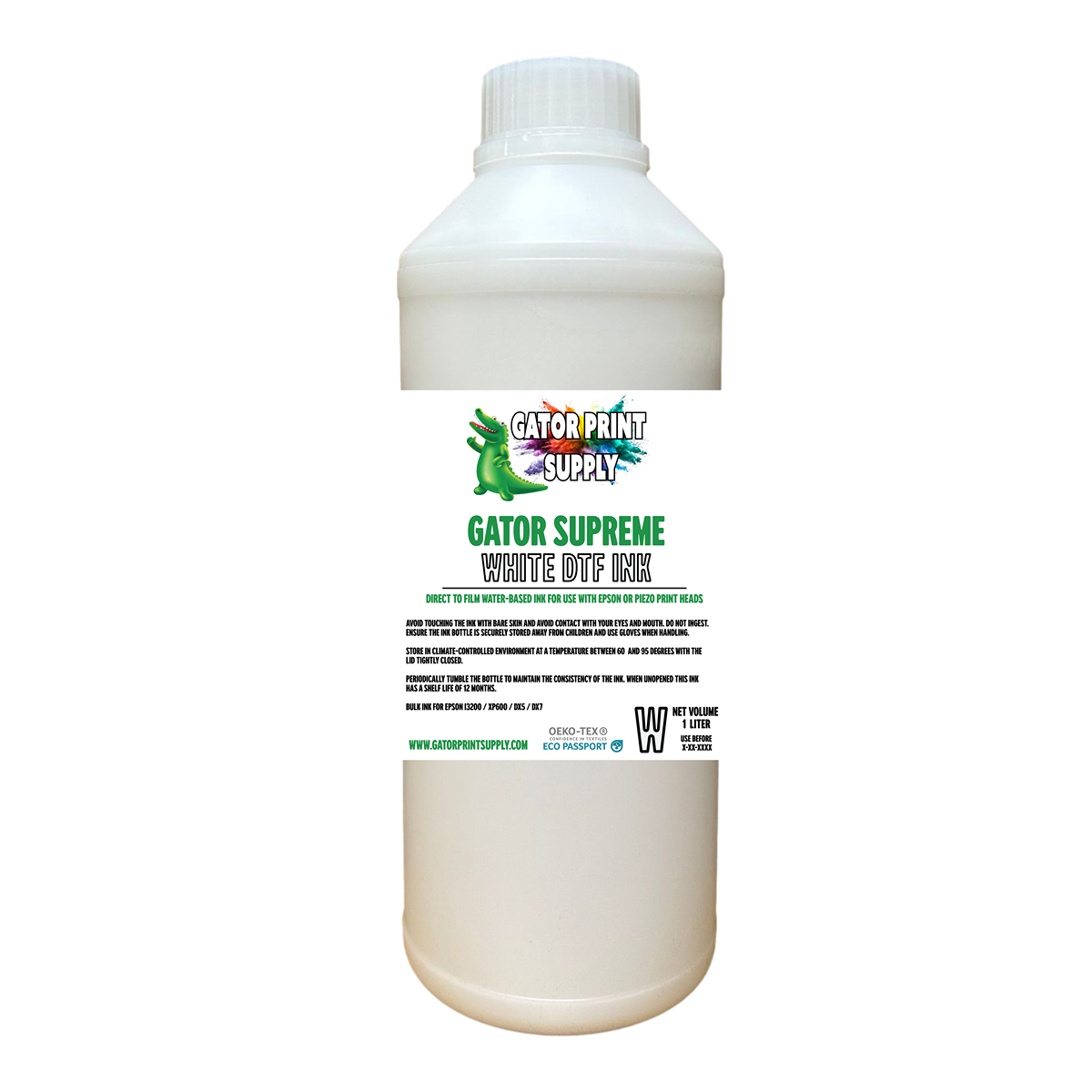 Gator Supreme White DTF Ink – Gator Print Supply